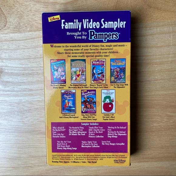 Disney | Other | Disney Vhs Sampler | Poshmark